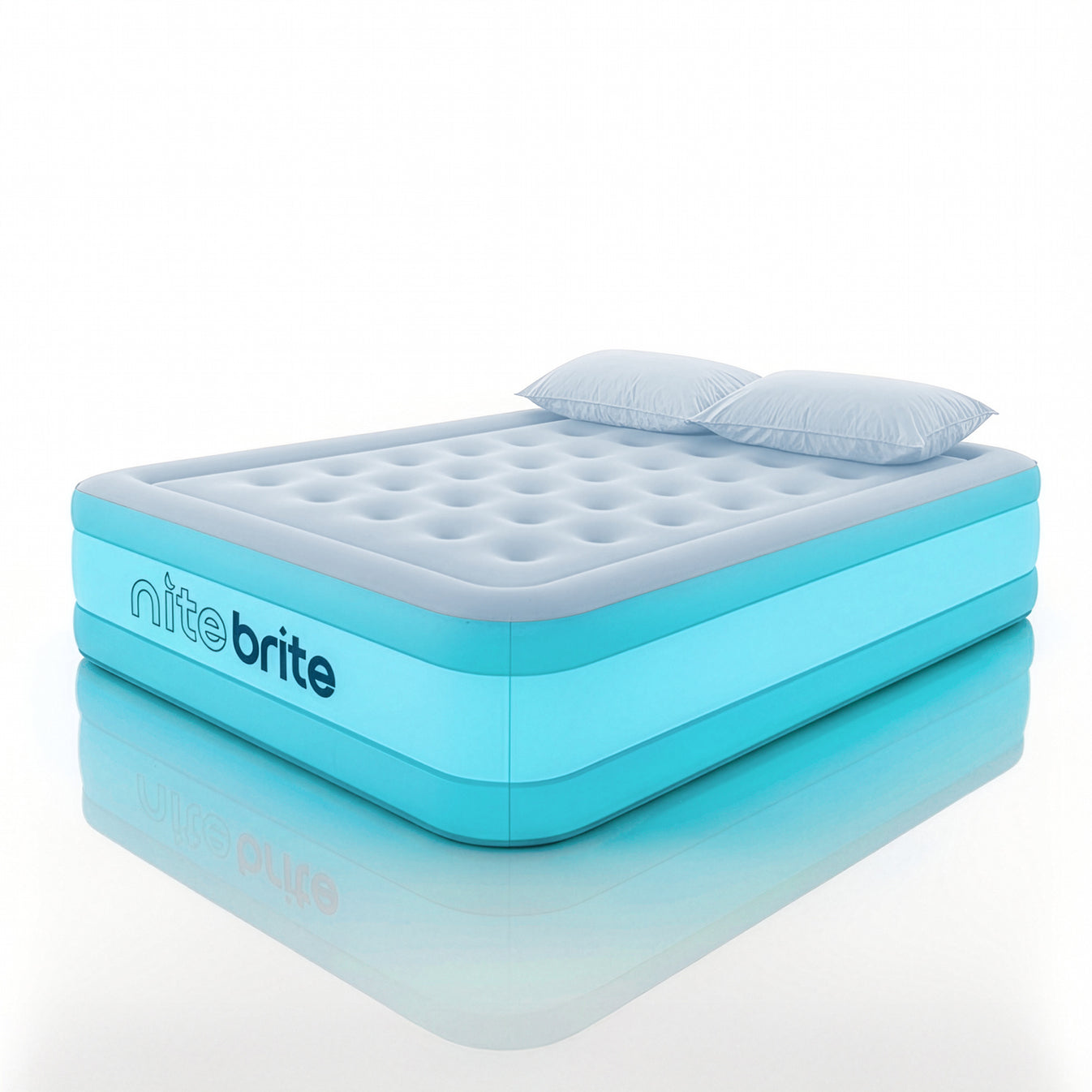 Nite Brite™ by AirCandy — Queen LED Air Bed with Rechargeable Pump & L ...