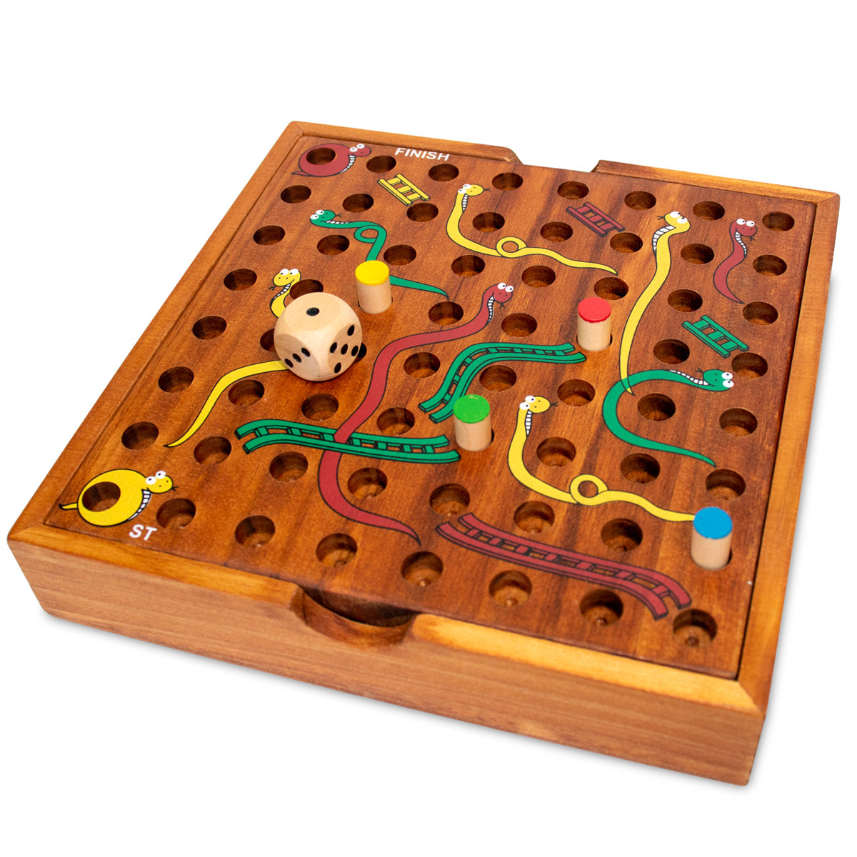 BrainCandy Wooden Snakes & Ladders – PoolCandy