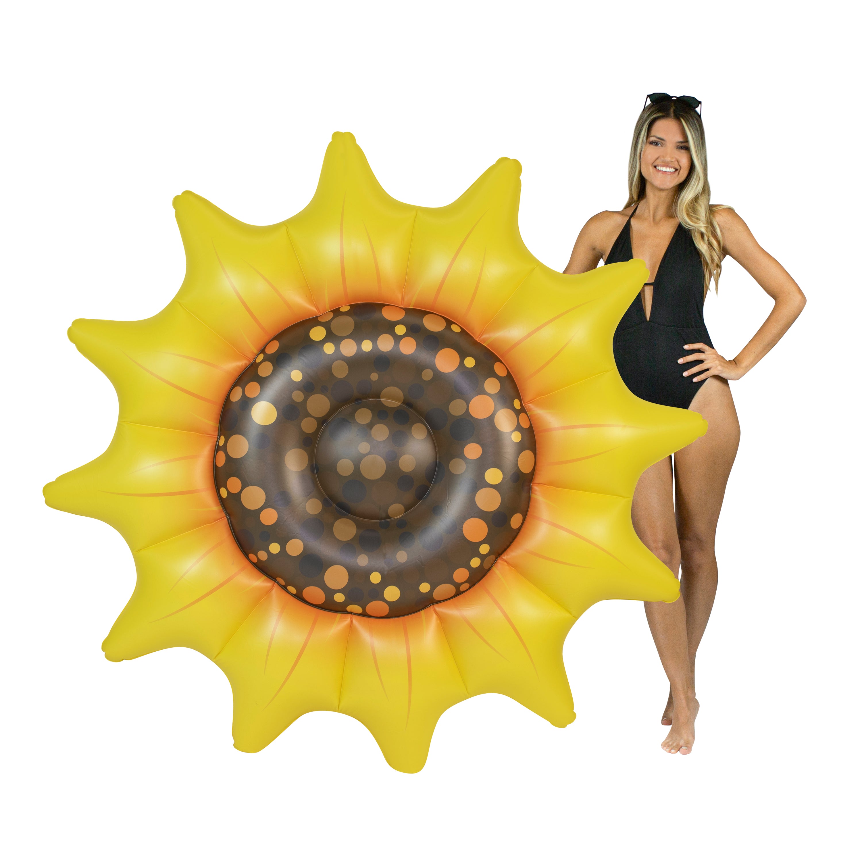 Giant Inflatable Sunflower Island Pool Float – PoolCandy