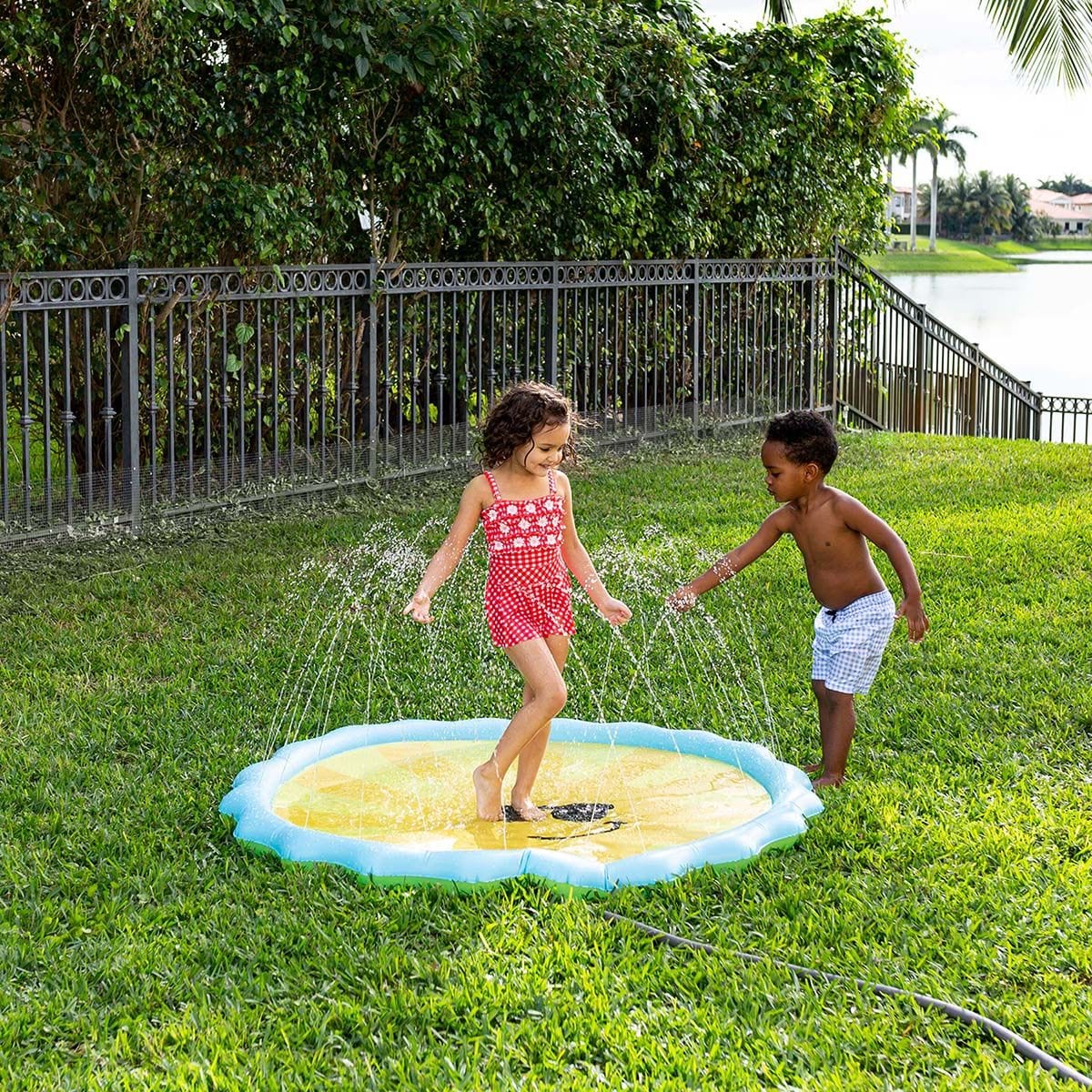 Water Splash Pad Sprinkle Good Vibes Sunshine Giant Size – PoolCandy